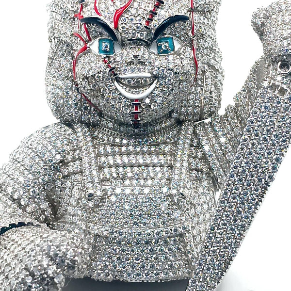 925 Custom Moissanite Chucky Pendant - Iced Out Customs