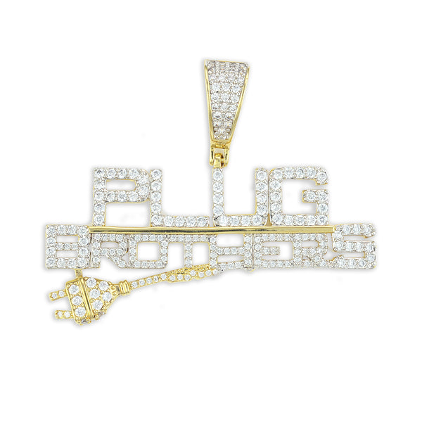 Plug Brother Pendant - Iced Out Customs