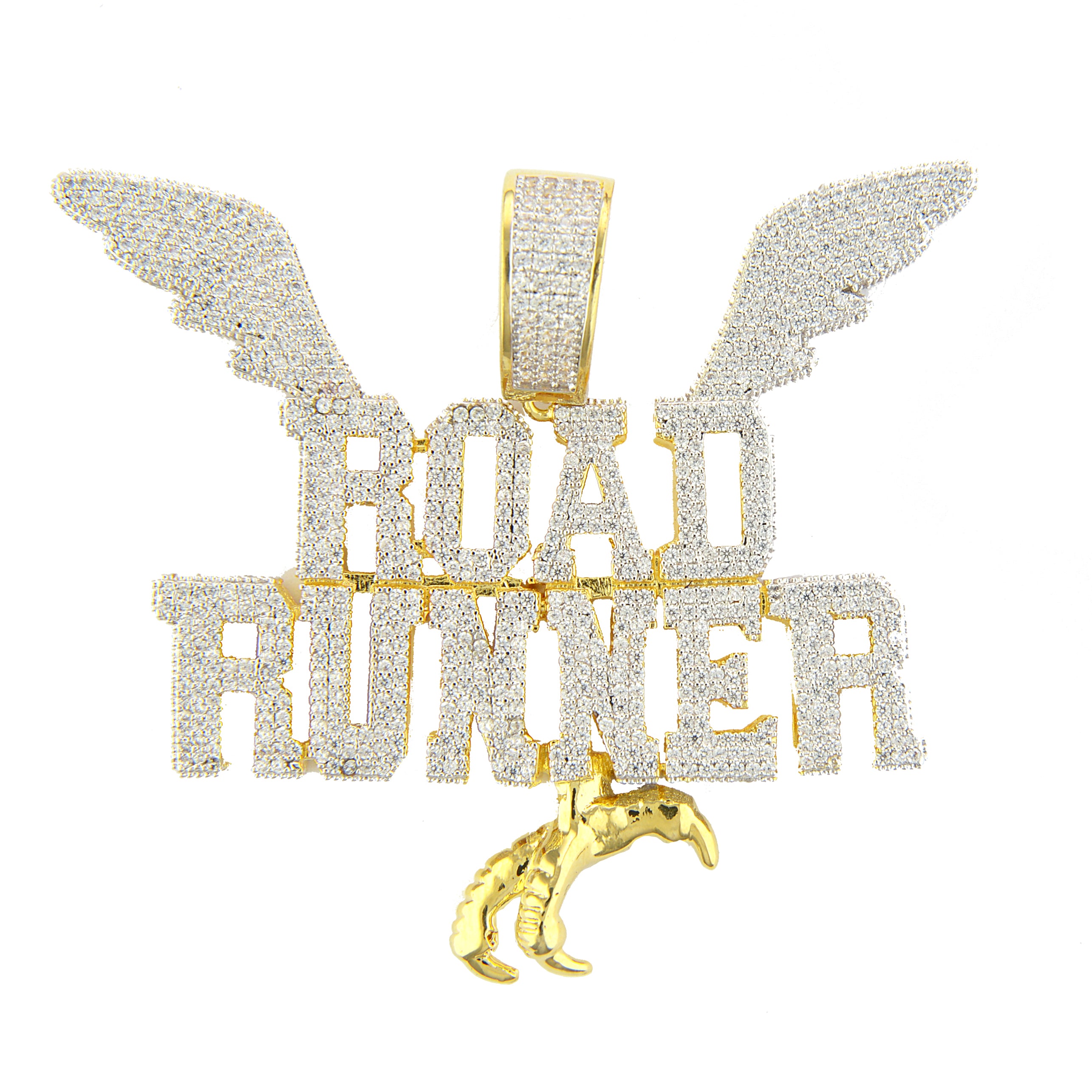 Road Runner Claw Pendent - Iced Out Customs